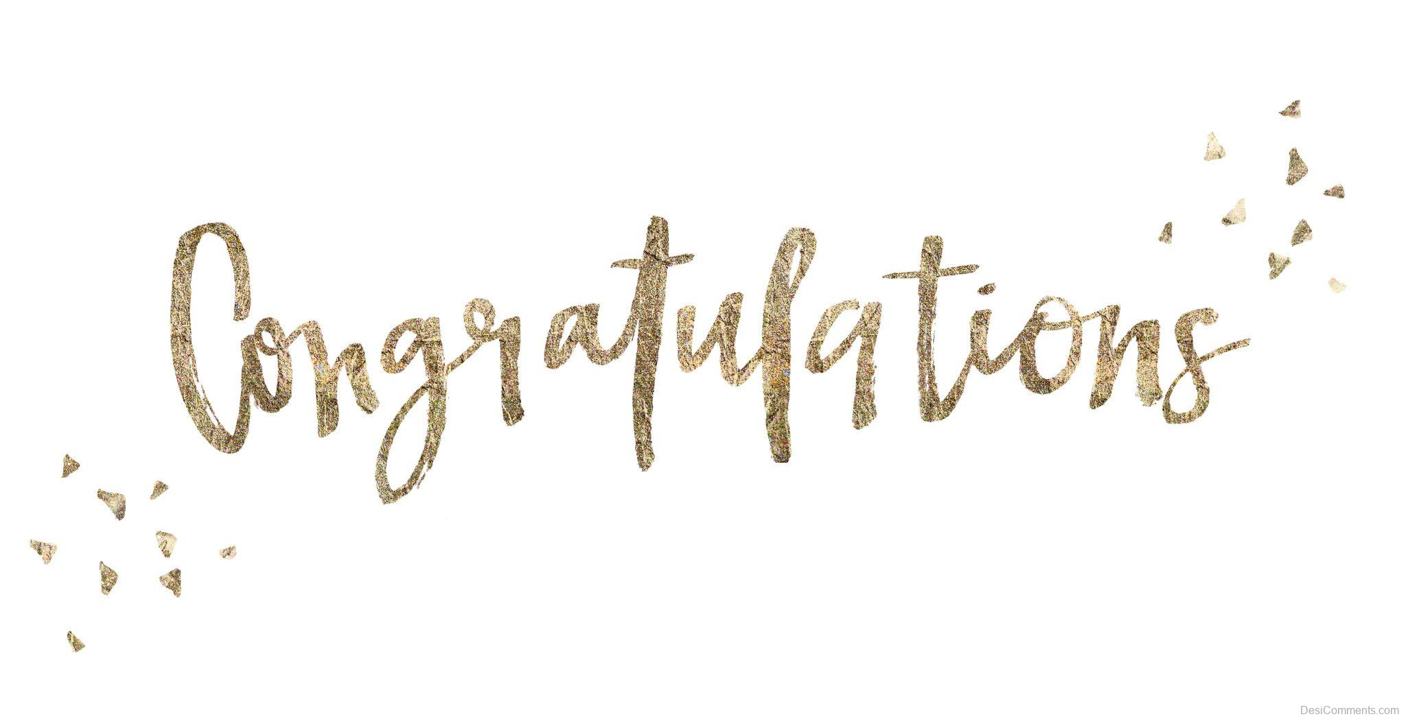 Golden Congratulations Image - DesiComments.com
