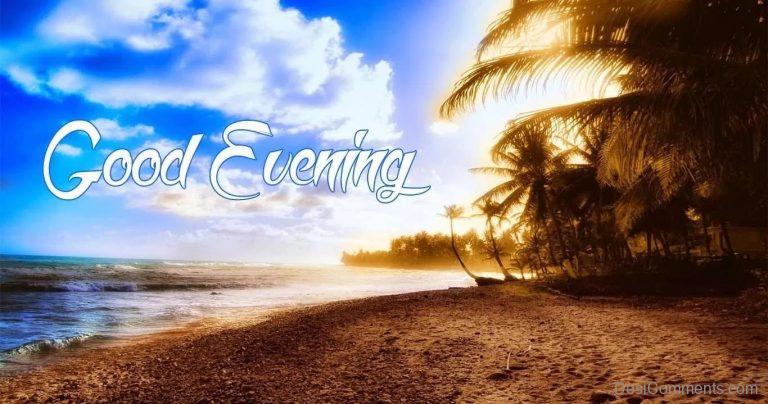 Good Evening From Beach - DesiComments.com